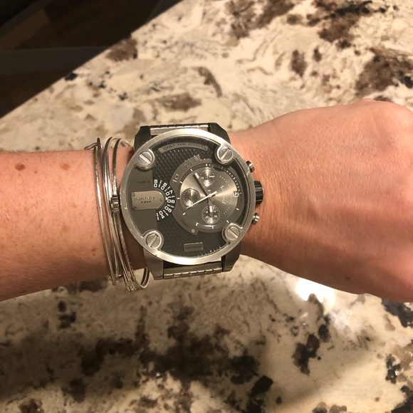 Diesel | Accessories | Diesel Only The Brave Little Daddy Dz7259 Watch ...